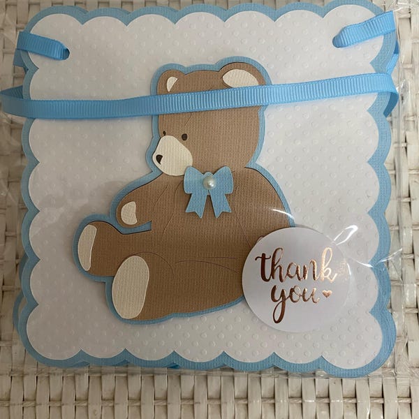 Teddy Bear Baby Boy Blue Baby Shower Banner. It's A Boy Baby Shower ...