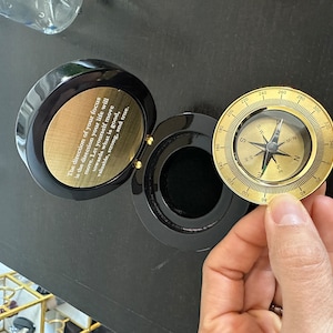 Inspiring Message Engraved Navigator Compass, Personalized Graduation ...