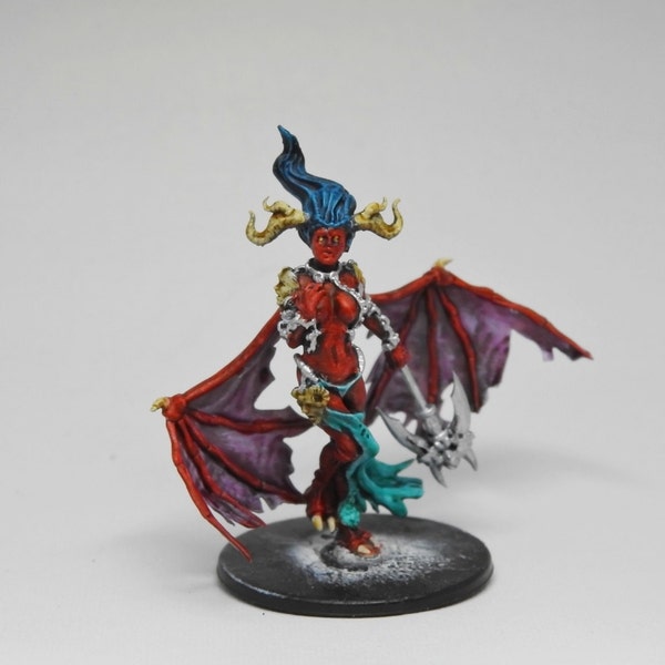 Horned Succubus / Demon - Miniature for Dungeons & Dragons, Tabletop ...