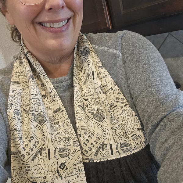 Kitchen Scarf, Kitchen BOA, Kitchen Towel, Baker's BOA, Neck Towel ...