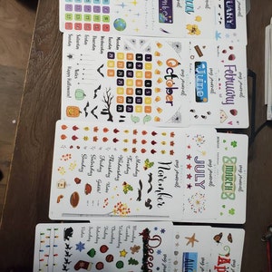 June Monthly Bullet Journal Sticker Kit Summer Camping Themed Stickers ...