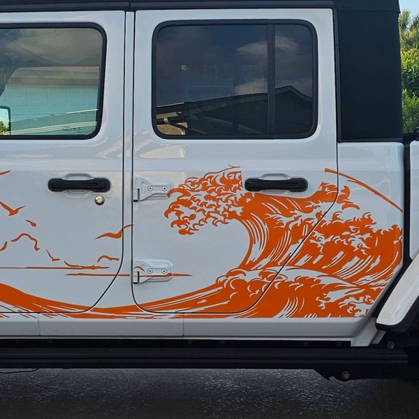 Wave / Beach Full Side Decal - Etsy