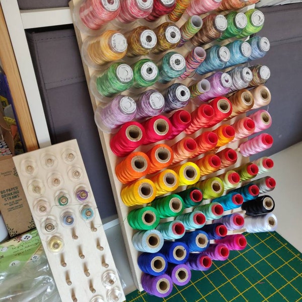 Spool Rack Thread Holder Sewing Pegboard Storage Sewing Room Organiser ...