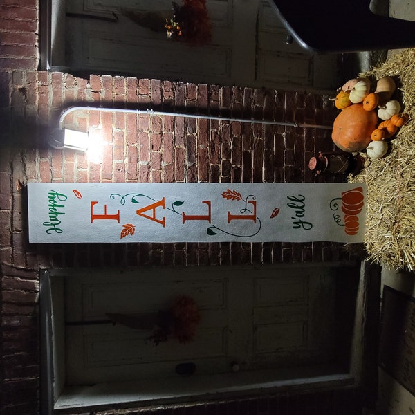 Happy Fall Y'all Vertical Sign SVG Cut File. for Personal and ...