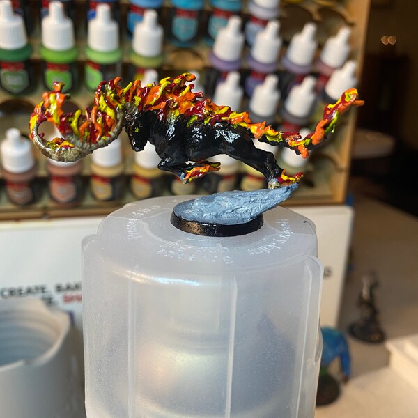 Burning Ram Flame Stag Large 3D Printed - Etsy