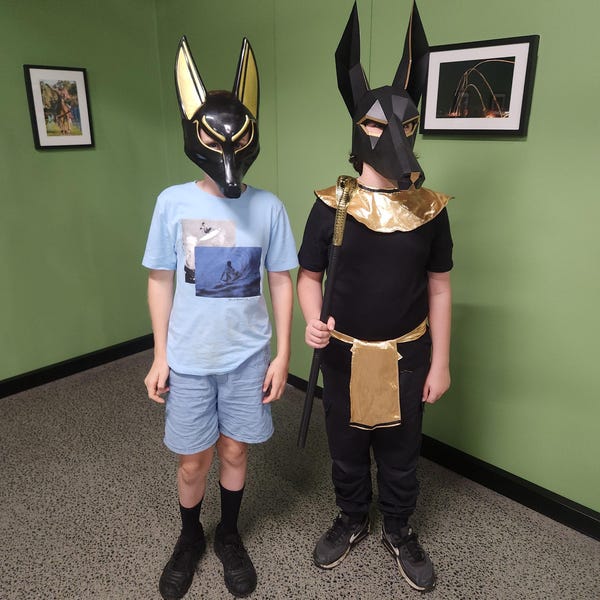 Anubis Mask / Jackal Mask | DIY Paper Mask, Printable Template ...