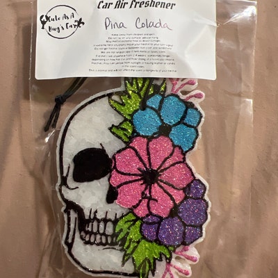 Cow Print Bull Skull Freshie - Etsy