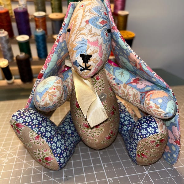 11" Lacy Bunny Sewing Pattern PDF, Rabbit / Hare Plush Sewing Pattern ...
