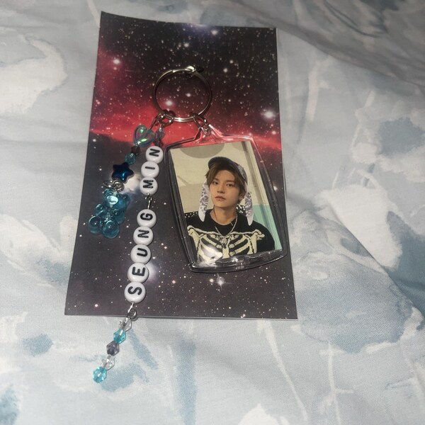 Stray Kids Keychain | SKZ Keychain | K-pop Photo Keychain | Double ...