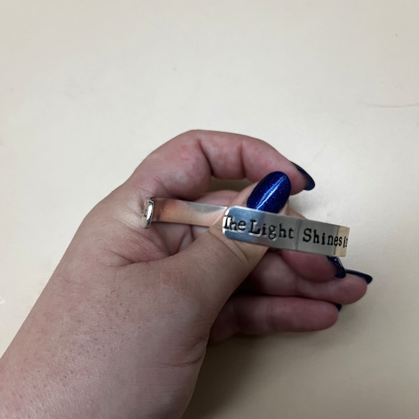 Song Lyrics Bracelet / Custom and Personalized Cuff Bracelet / Hand ...