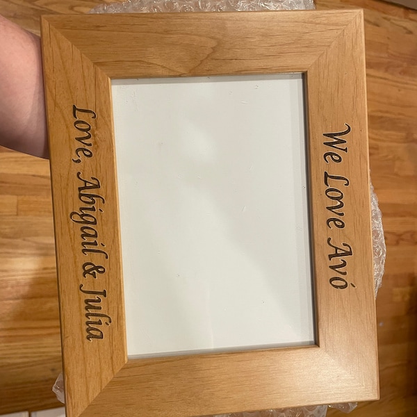 Personalized Picture Frame Custom Picture Engraved Picture Gift for Him ...