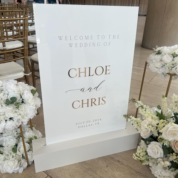 Wedding Seating Chart Acrylic Wedding Seating Chart With 3D Acrylic ...