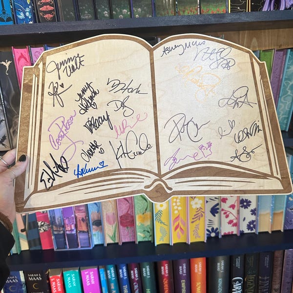 Book Stack Signing Board - Etsy