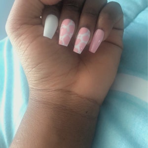 Blue Gradient Ombré Press-on Nails / Matte Nails | Etsy