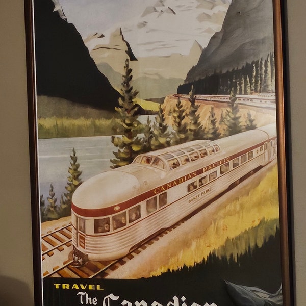 Vintage Canadian Train Travel Poster: Retro Wall Art (digital Download ...
