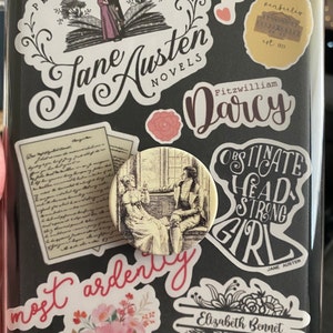Pride and Prejudice, Jane Austen Inspired Waterproof Vinyl Stickers - Etsy