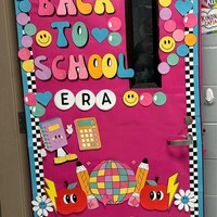 Welcome Back to School Bulletin Board Kit Retro Rainbow Classroom Decor ...