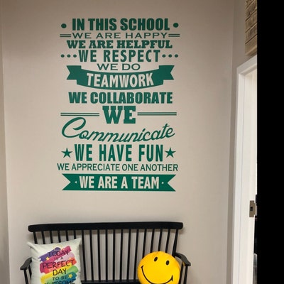 School Decal School Wall Decal school Large Decal Classroom Decal Large ...