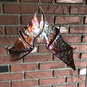 Bat Wind Catcher Bat Wind Spinner Bat Mobile Copper Bat - Etsy