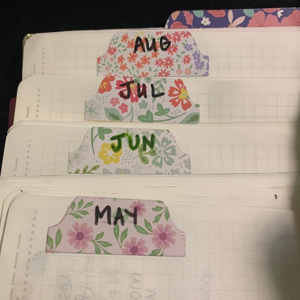 Junk Journal Tabs, Planner Tabs, Scrapbooking Tabs, Journal Tabs, File ...