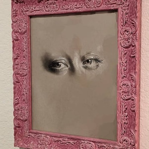 Victorian Picture Frames Pink Purple Glossy Lacquer Ornate - Etsy