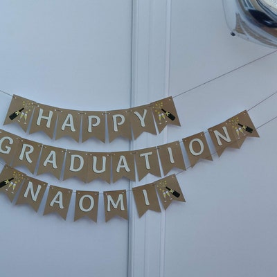 Personalised Graduation Bunting Banner. Graduation Decoration ...