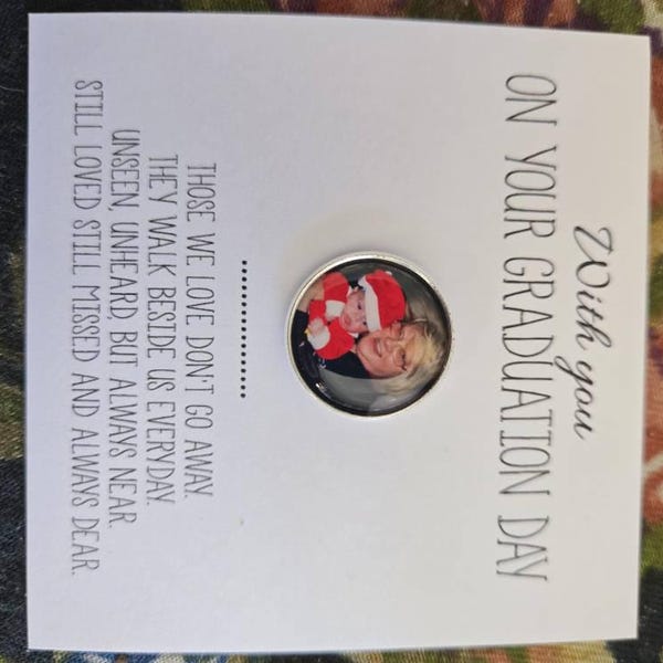Graduation Memorial Photo Lapel Pin: Personalized Keepsake Gift - Etsy