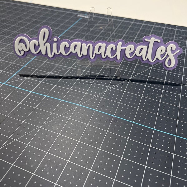 Large Physical 3D Business Watermark for Your Photos Videos, Business Logo, Acrylic Desk Name ...