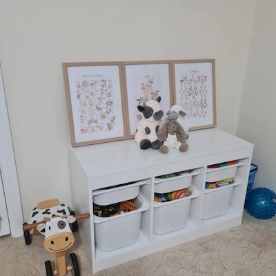 Farm Alphabet and Numbers Prints, Alphabet Poster, Farm Animals, ABC ...