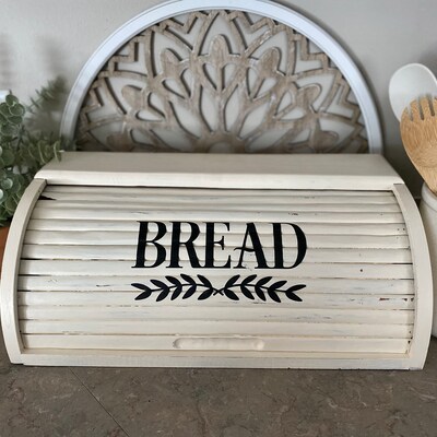 Bread Box Decal, Bread Box Storage Label, Farmhouse Style Pantry Decor ...