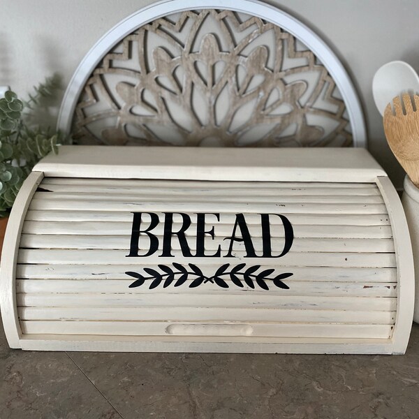 Bread Box Decal, Bread Box Storage Label, Farmhouse Style Pantry Decor ...