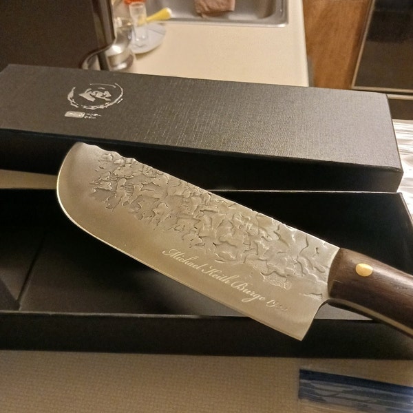 Personalized CHEFS KNIFE Custom Engraved Home Cooking Kitchen ...