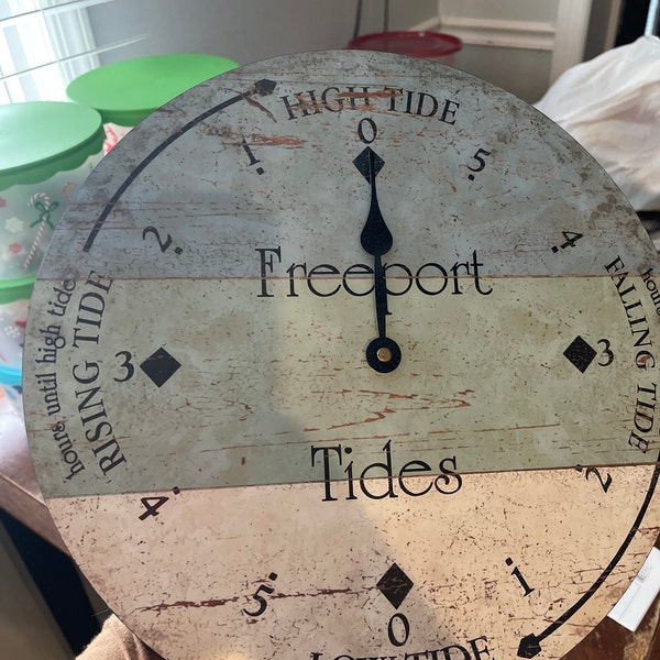 Tide Clock- Personalized Beach Tide Clock - Etsy