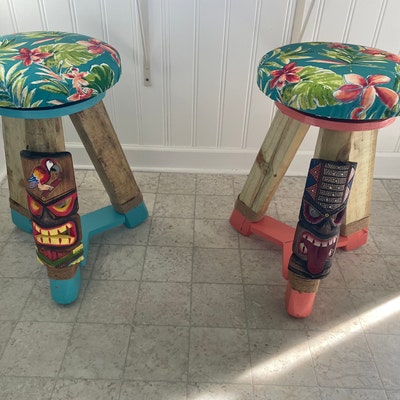 Novelty Tiki-totem Bar Stools - Etsy