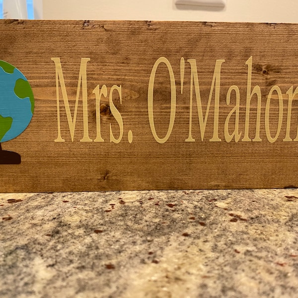 History Teacher Desk Name Plate ~ Social Studies Teacher Gift ...