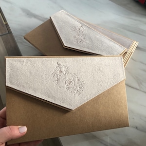 Velvet Folder, Envelope for Prints 15x21 Cm, With Custom Designed ...