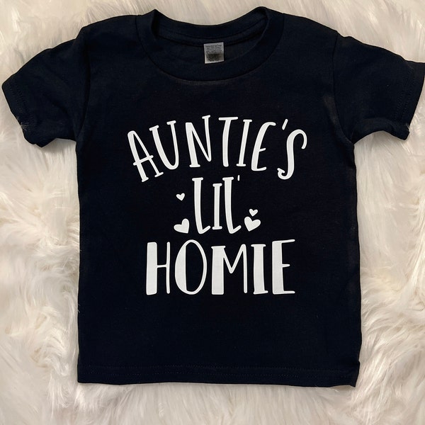 Auntie's Lil' Homie Svg, New Aunt Onesie Svg, Dxf Png Cut File for ...
