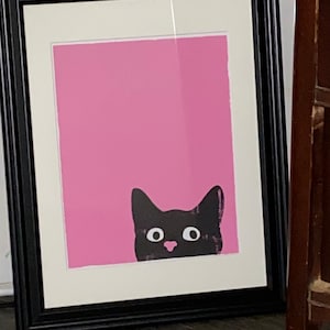 Screenprint Winter Cardinal Art Print Silkscreen Wall Art Snowy Trees ...