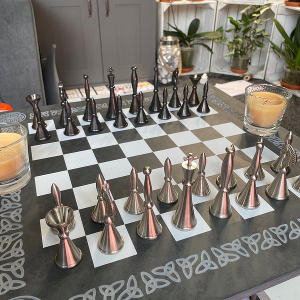 Celtic Design Slate Chess Board - Etsy UK
