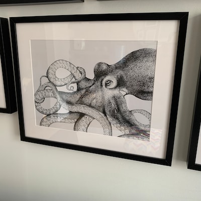 Printable 'dotwork Octopus' Wall Art / INSTANT DIGITAL DOWNLOAD - Etsy