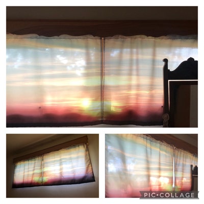 Custom Window Curtain Photo Drapery Custom Photo Curtain Panels Custom ...