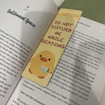 Cute Duck Bookmark Bookish, Duck Lover, Reader Gift and Laminated One ...