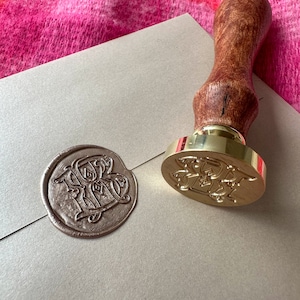 Custom Initial Logo Wax Seal Stamp Set for Wedding Invitation ...