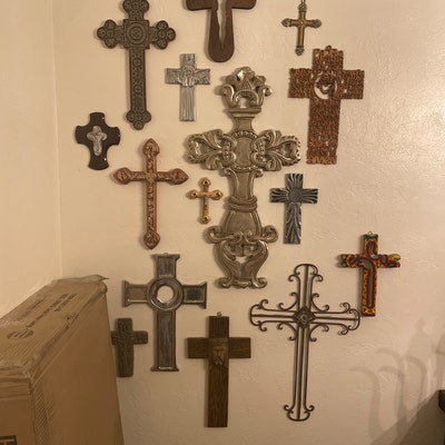 Curved Jesus Wood Cross - Etsy