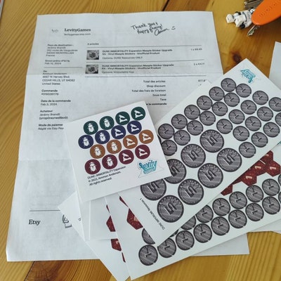 OATH Matte Vinyl Meeple Stickers/decals Upgrade Kit Unofficial Product ...