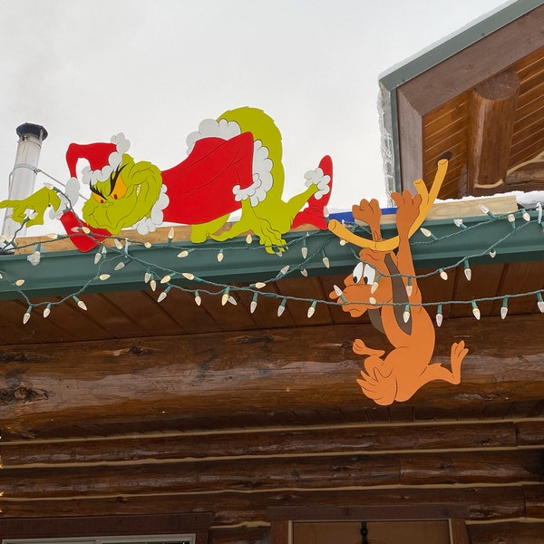 Grinch FENCE PEEKER Easy Install -all Hardware Included - Etsy