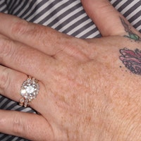 4ct Round Cut Forever Classic Moissanite Earrings /solid 14k White Gold ...