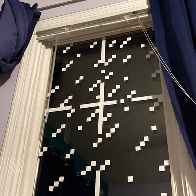 Pixelized Window Decals Minecraft Style Video Game Vinyl Stickers Boys ...