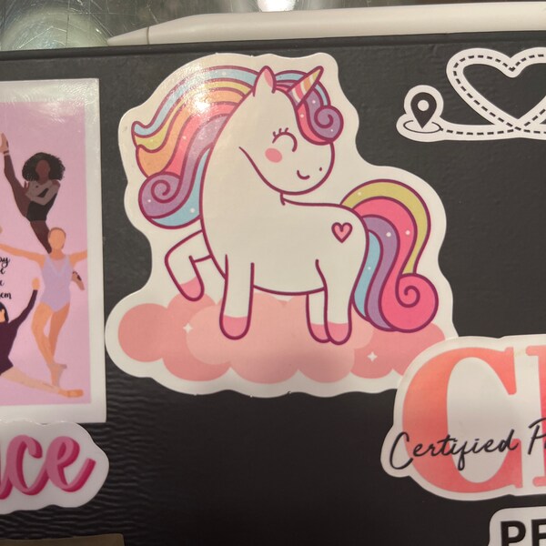 Cute Unicorn Stickers Pack of 10 Assorted Unicorn Sticker for Kids ...