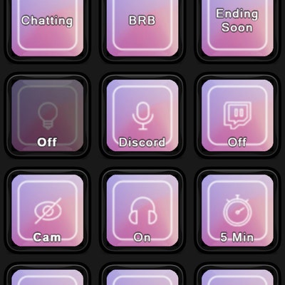 Pastel Cosmic Streamdeck Icons 70 Cute Gradient Icon Pack for Elgato ...